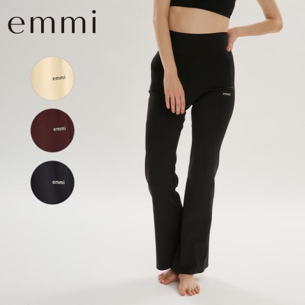 商品名 emmi エミ　アクティブフレアレギンス　14WCP262206カラー イエロー、ボルドー、ブラックサイズ（cm）0サイズ　ウエスト：60、ヒップ：78、股上：25、股下：74、わたり幅：25、裾幅：241サイズ　ウエスト：64、ヒ...