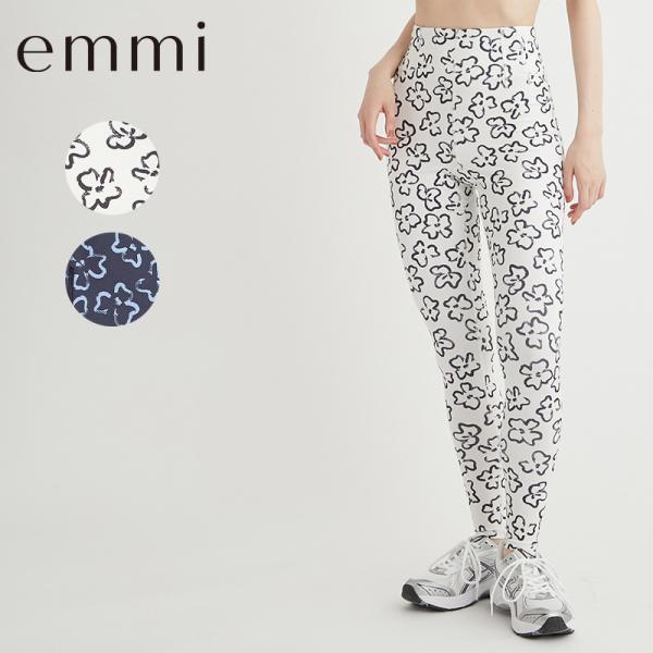 存在感のあるemmiオリジナルデザインの花柄ヨガレギンスドローウィングタッチのemmiオリジナルの花柄のyogaウェア。存在感ある柄ですが単色なので馴染みやすいく挑戦しやすい柄に仕上げています。レギンスは前身のヨーク切り替えを無くし、よりハ...