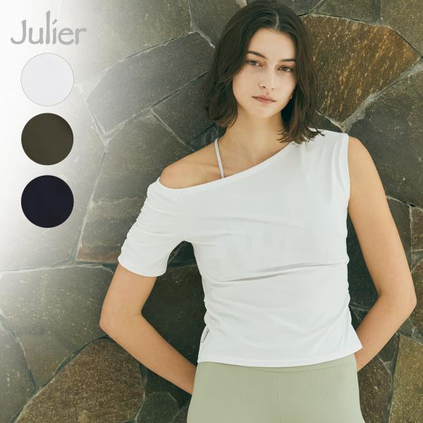 デイリー使いもできる大人なデザインサスティナブルな高機能トップス【ECO FRIENDLY PRODUCT】 【HOT YOGA】片方はノースリーブ、もう片方は肩をおとして着るアシンメトリーデザインです。ヘルシーな肌見せと、おしゃれ感を両立...