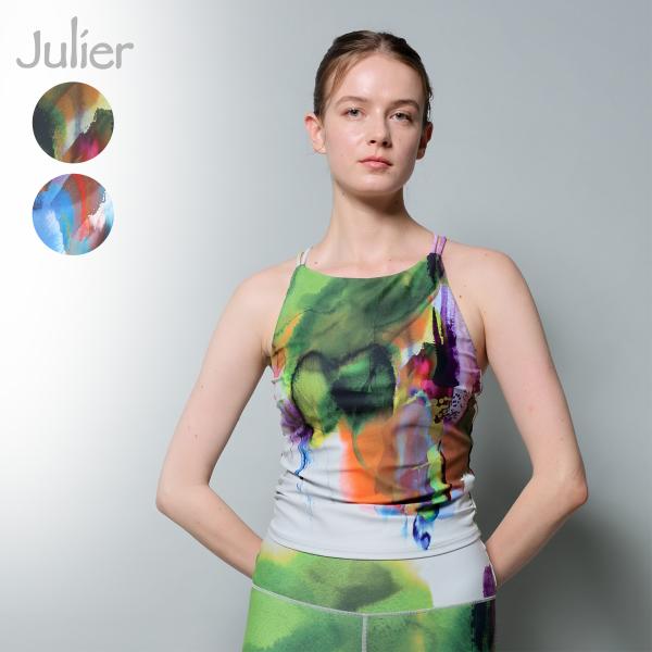 Julier × Kanako Sasakiさんのコラボアイテム！大胆ペイントがおしゃれな高機能トップス【HOT YOGA】 【SWIMMING】女性アーティスト『Kanako Sasaki』さんの美しく大胆、繊細な表現力のアートワークをプ...