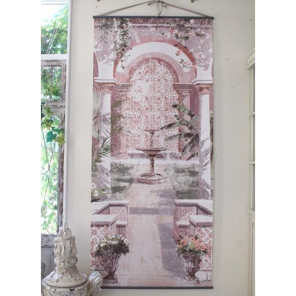 [商品説明]フランスのインテリアブランド Mathilde M.（マチルドエム）フレンチシャビーなインテリアやフレグランス商品が揃いますこちらは「エスカル・ア・シントラ」のライン布製のスクリーンタイプの壁飾りですマチルドのデザイナーが手書き...