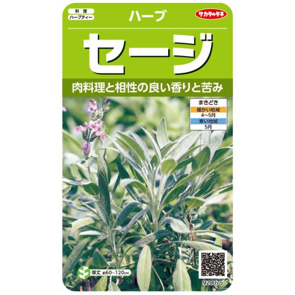 地中海沿岸に自生する常緑低木で、強めの香りと苦みが脂肪分の多い肉料理などによく合い、ソーセージにも利用されるほか、ハーブティーでも人気があります。若い葉や花を摘み、生または乾燥させたものを使います。