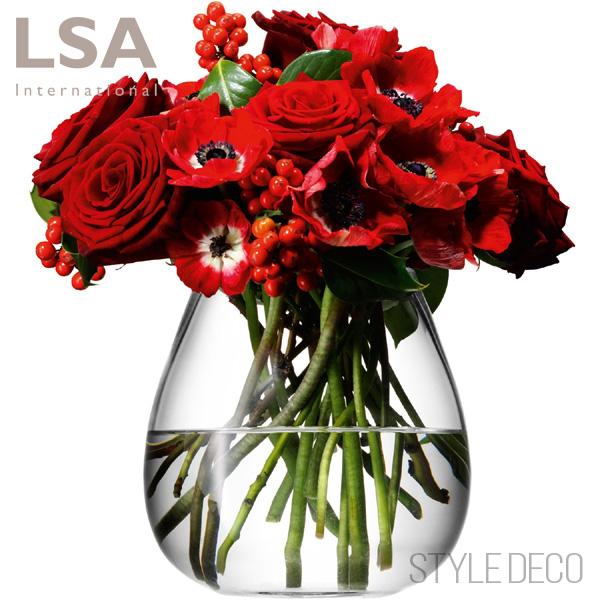 【LSA International】FLOWER TABLE BOUQUET VASE TLA1979サイズ：W17×D17×H17cm口径約11cm口径内寸：約9.5cmLSAのフラワーベースは全て手吹きのハンドメイド。オーガニックな美...