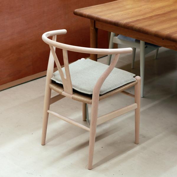 【当店限定】【別注カラー：ナチュラル キャンバス】【正規取扱販売店】 Carl Hansen &amp; SonCH24 Yチェア 専用シートパッド■サイズ/W490×D390×H25mm■材質/本体：リネン（麻）100%■生産国/デンマーク
