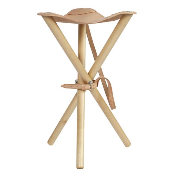 ［GREENHOLT］ハンティングチェア ラージサイズ：W330 x D300×SH650mm材　質：ブナ、ウレタン塗装、革お客様を玄関で迎えたり、リビング、キッチン、寝室などでも必要な時に必要な場所で簡単に取り出し座ることが出来るアイテム...