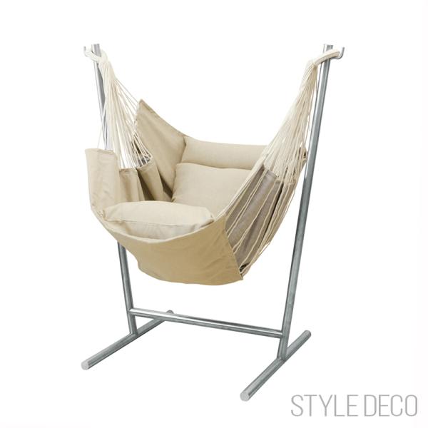 ［REAL Style］コンフォルタ アウトドア Twillサイズ：全体／W1330×D930×H1370mm　　　　クッションA+B／W580×D210+W580×D580mm　　　　クッションC／W580×D580mm重　量：ハンモック...