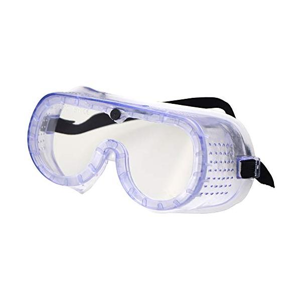 カジュアルクリア×ブラック/Free Size/ゴーグルタイプ・Size:Free Size・パッケージ個数:1・研磨作業・塗装作業・大掃除に・眼鏡をかけたままでもOK・【材質】フレーム:軟質塩化ビニール、レンズ:ポリカーボネート樹脂・サイ...