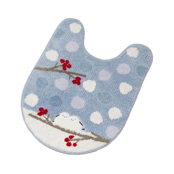 ロングトイレマットブルー/約80×60cm/51625・Color:ブルーStyle:ロングトイレマット・パッケージ個数:1・サイズ:約80×60cm・素材:ポリエステル95%・アクリル5%・裏面滑りにくい加工有り