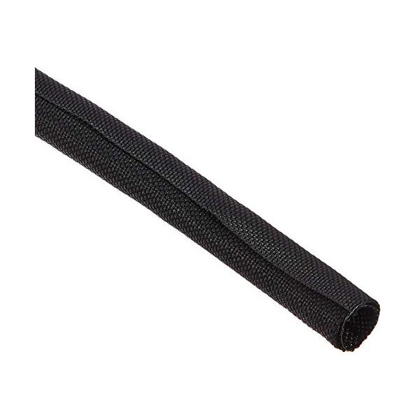 工業用ブラック/-/TT2420F-13・パッケージ個数:1・サイズ：適用外径〜13mm　耐熱温度：-50〜150度　長さ：1m　ロールケーキのように外周の1/4が重なって巻いているので配線を曲げてもチューブから露出せずに保護されます。・フ...