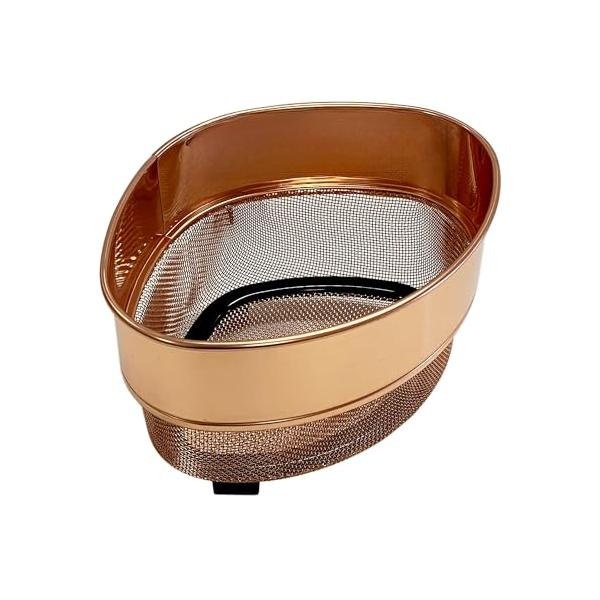 ブロンズ/-/H-609・パッケージ個数:1・用途：調理中のゴミや食器内の食べ残しの始末など、シンクを衛生的かつ快適に使用する際に・サイズ（約）：D140×W180×H115（足含む）・重量（約）：175g・容量：1.4リットル・メッシュ仕...