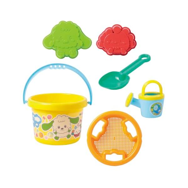 -/-/197809・「ワンワン」と「ぽぅぽ」の砂型つき、お砂場バケツセットです。・（C）NHK・NHKエデュケーショナル