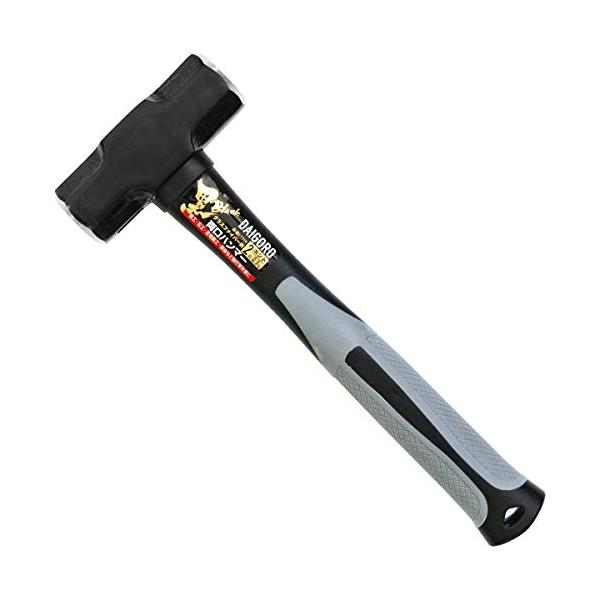 両口900gBlack/-/12315・Style:両口900g・パッケージ個数:1・鉄工・石工・足場施工・解体など強打撃作業に。・軽量かつ高強度なグラス柄の大五郎(黒)シリーズ。・握りやすい形状と滑りにくいTPRグリップは抜群のフィット感...