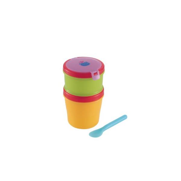 クールお弁当箱マルチカラー/1個 (x 1)/E213489H・Style:クールお弁当箱・パッケージ個数:1・離乳食期の赤ちゃんと一緒にお弁当持っておでかけ、二段タイプ、保冷材、組み立て式のスプーン付・【材質】ポリプロピレン、他・フタを外...