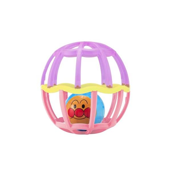 ピンクピンク/-/-・Style:ピンク・赤ちゃんがつかみやすい網目状のやわらかいボールです。・振るとしゃかしゃかと楽しい音が鳴ります。・中の玉にはアンパンマンがかわいくプリントされ、片側は透明でビーズの動きを目で見ても楽しめます。