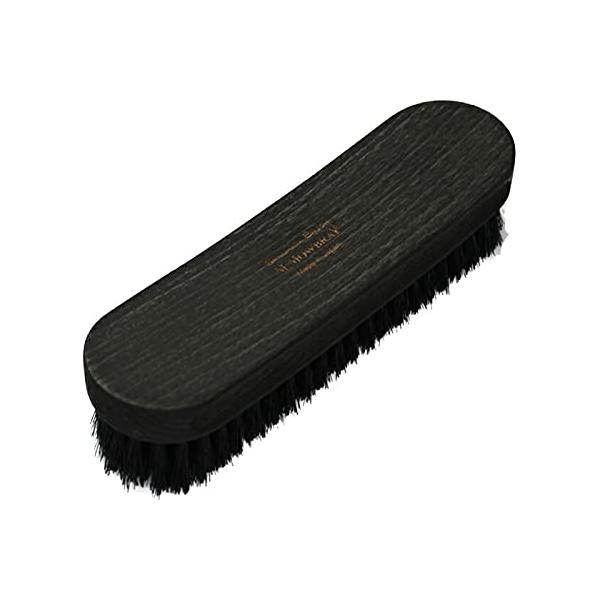 ツヤ出し 仕上げ用 国産豚毛ブラシブラック/フリー/7065・国産豚毛ブラシ・靴磨き用・仕上げ用・持ちやすい大きさ・設計