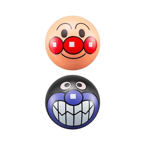 アンパンマン・ばいきんまんオレンジ&amp;ブラック/-/-・Color:オレンジ&amp;ブラックStyle:アンパンマン・ばいきんまん・アンパンマンとばいきんまんの顔がデザインされたボールです。・(C)やなせたかし/フレーベル館・TMS...