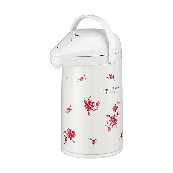 エアーポット 3.0Lカントリーフラワー/3 L/MPP-30 FLC・パッケージ個数:1・本体サイズ(約): 幅19.6×奥行24.8×高さ37.2cm、容量: 3L・本体重量: 約1.86kg・素材・材質: 内びん/ほうけい酸ガラス、胴...