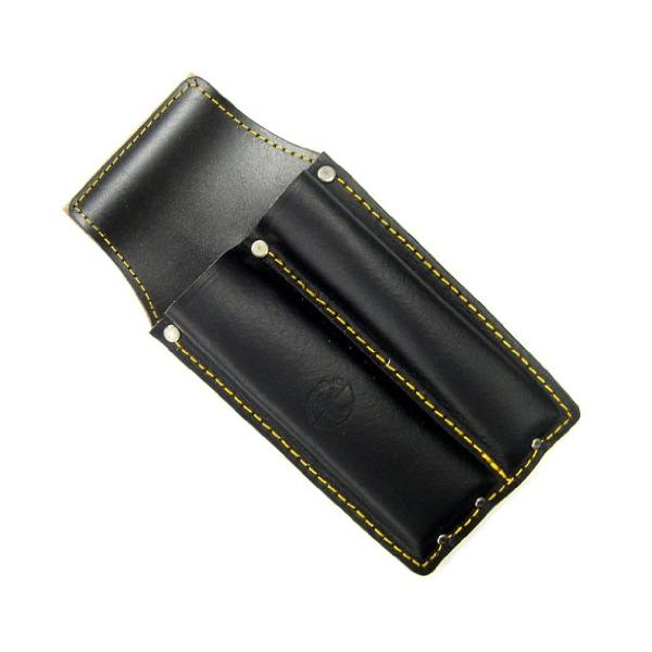 ノミ2丁差しブラック/-/TC‐417・Style:ノミ2丁差し・パッケージ個数:1・ベストツール 　Ｂ−ＳＴＡＦＦ　黒革ノミケース２丁差し【１寸・１寸４分】 58042