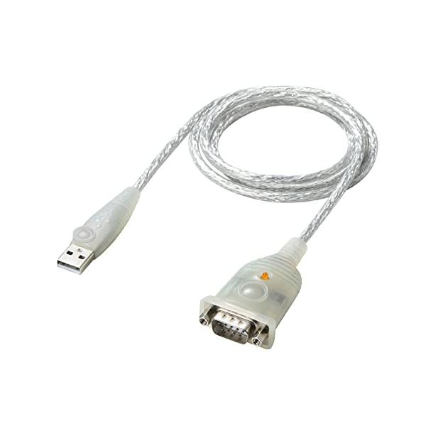 クリア/1.0m/USB-CVRS9HN-10・Size:1.0m・パッケージ個数:1・RS-232Cシリアルインターフェースをサポートします。・データ転送速度 最大921.6Kbpsです。・データの転送速度はパソコン本体の仕様に依存します...