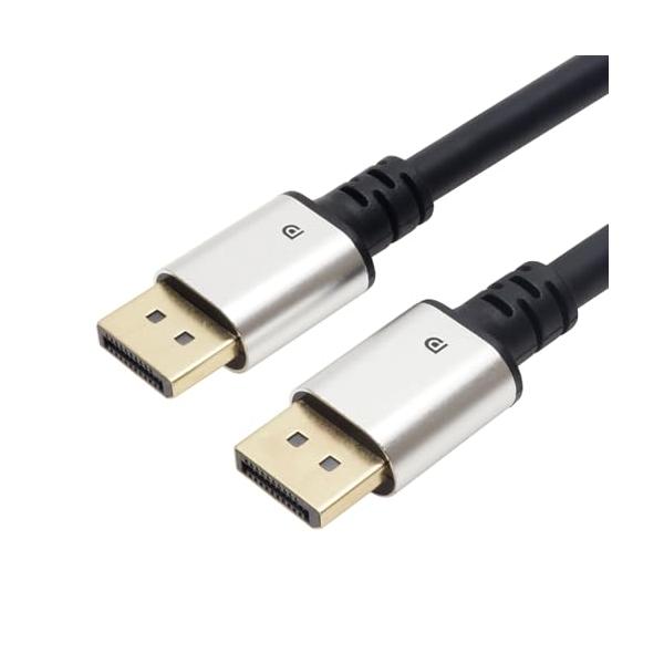1.4規格準拠シルバー/1m/DP10-046SB・Size:1mStyle:1.4規格準拠・パッケージ個数:1・DisplayPort 規格 Ver1.4準拠 / 最大32.4Gbpsの帯域幅をサポートし、32チャンネル 1536 kHz...