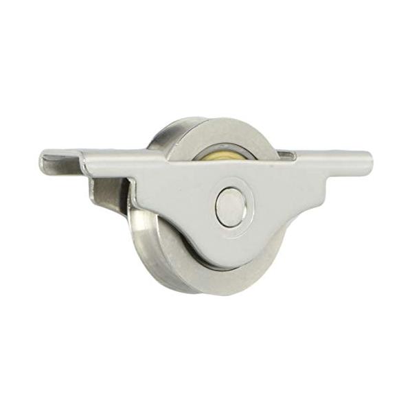 シルバー/-/SBS-0361・形状:丸・全長:76mm・ビスピッチ:65mm・外径:35mm、幅:14mm・ねじは別売りです。付属品はありません。