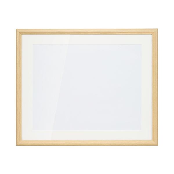 1枚ベージュ/半切/22466・Style:1枚・パッケージ個数:1・カラー:木地色・前面板:透明アクリル板・木製額縁・厚手Vカット台紙(1.3mm)・付属品:吊紐