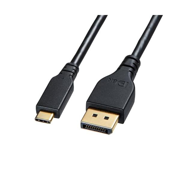 ブラック/1.5m/KC-ALCDPR15・Size:1.5m・パッケージ個数:1・DisplayPort Altモード対応のUSB Type-Cポートを持つパソコンにDisplayPortの入力端子を持つテレビ、ディスプレイモニター、プロ...