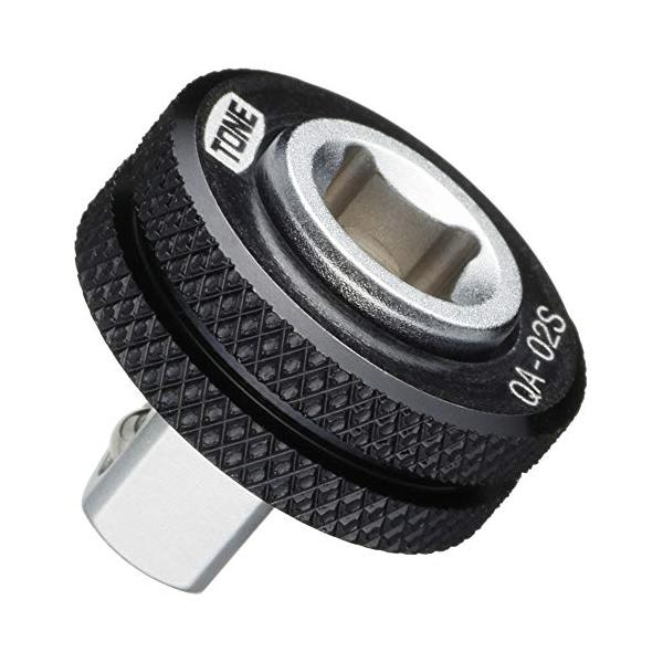 コンパクトブラック/差込角:6.35mm(1/4)/QA-02S・Size:差込角:6.35mm(1/4)Style:コンパクト・パッケージ個数:1・差込角(mm)：凹凸6.35・外径(mm)：21・全長(mm)：19・構造用鋼