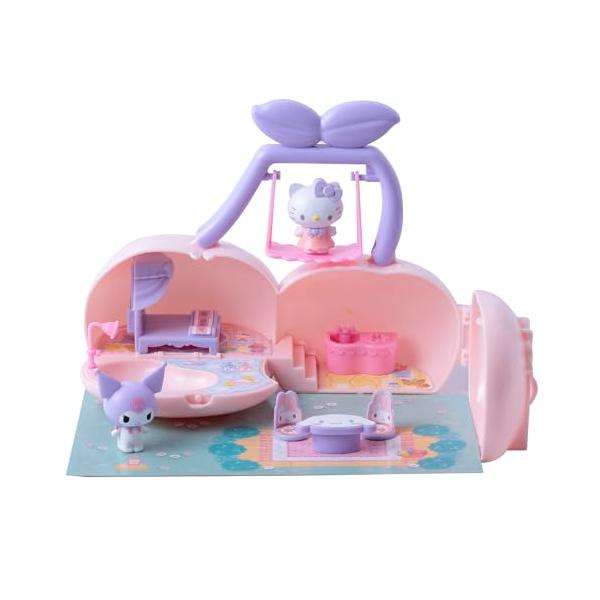 さくらんぼのおうち-/One Size/195918・Style:さくらんぼのおうち・キティちゃんとクロミちゃんのかわいいさくらんぼのおうち・電池不要・ST取得あり・（C）2023 SANRIO CO. LTD.TOKYO JAPAN（L）