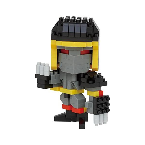 -/-/NBCC_123・世界最小級ブロック・大人気アニメ「キン肉マン」からウォーズマンが新登場・難易度:3 ピース数:200・(C) ゆでたまご・東映アニメーション・組み立てる必要がある