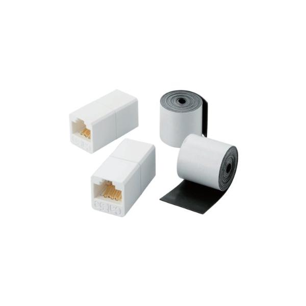 1) 単品【屋外対応】中継コネクタ (2個)&amp;簡易防水テープ (2個)/CAT5e/LD-VAPFR/RJ45WP・Color:【屋外対応】中継コネクタ (2個)&amp;簡易防水テープ (2個)Size:CAT5eStyle:1)...