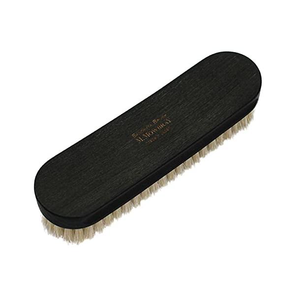 ツヤ出し 仕上げ用 国産豚毛ブラシホワイト/フリー/7065・国産豚毛ブラシ・靴磨き用・仕上げ用・持ちやすい大きさ・設計