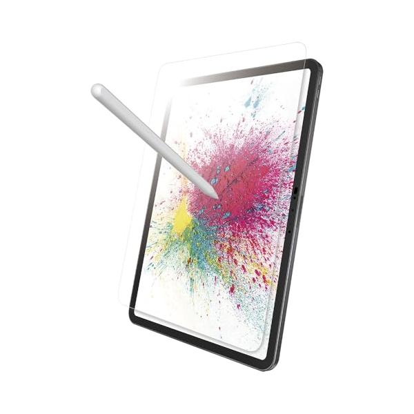 クリア/-/BSIPD2413PFPLBC・パッケージ個数:1・「iPad Pro(M4)13インチ」対応、ペーパーライク＆ブルーライトカット保護フィルム・【紙のような描き心地】特殊加工によりすべりを抑え、紙にすらすら描いているような心地よ...