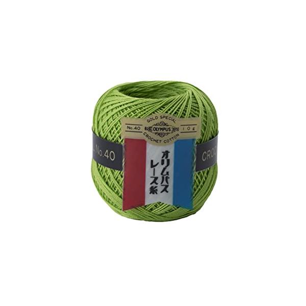 単品黄緑系 Col.228/89ｍ/OLY-10G-228・Size:89ｍStyle:単品Color:黄緑系 Col.228・パッケージ個数:1・素材:綿100%・対応の針:レース針6~8号・サイズ:約89m・最高級エジプト綿使用。繊細で...