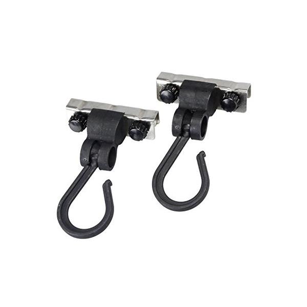 ブラック/5.4 x 6.2 x 7.1 cm/N-1211・パッケージ個数:1・本体サイズ:約62x68x52mm・材質:本体/ナイロン樹脂、取付金具/ステンレス・生産国:中国・耐荷重:約2kg(１セットあたり)・1パック:2個入り