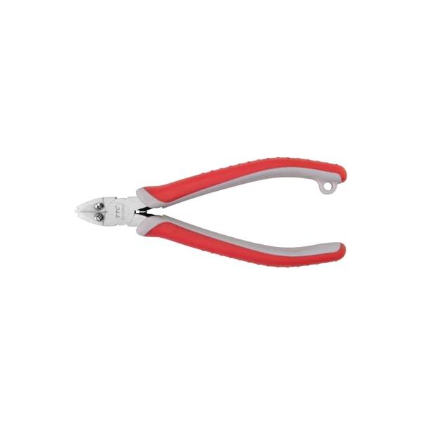 薄刃タイプ赤/125mm/TH-125NC・Size:125mmStyle:薄刃タイプ・パッケージ個数:1・結束バンドや極細線の切れ端もしっかりつかむ。・結束バンド最大幅6mm対応。0.1mm以下の極細線もキャッチ。・切り残しなくキレイに切...