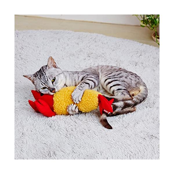 えび天えび天/-/W26943・Color:えび天・またたび入。・ネコキックしやすい細長形状のけりぐるみ。・シャカシャカフィルムの量UP・シャカシャカ感UP