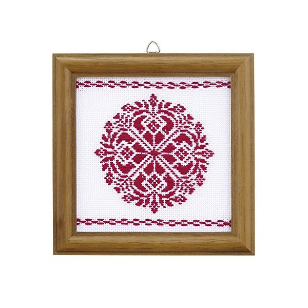 ホワイト/-/こぎん59・パッケージ個数:1・品番:こぎん59・仕様:こぎんキット・色・柄:白・セット内容:オリムパスこぎん糸(えんじ)〈194〉、オリムパスNo.1100布〈コングレス〉白〈6〉(綿100%) 、専用額 (W-20)、こぎ...