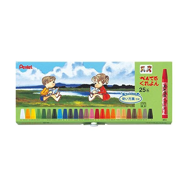 25色セット25色/-/PTCR-25・パッケージ個数:1・セット色数:25色・容器:ホック付き紙箱・本体サイズ/重さ:242×102×17mm/177g・ブランド:ぺんてる