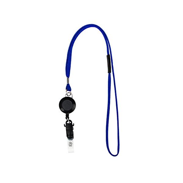 ブルー/-/NF-569-B・PatternName:単品・パッケージ個数:1・リール式だから、ムダのない身のこなしができます。・伸縮自在リール(伸縮75cm以内)・脱着式バンドクリップでワンタッチで取り外しができ、そのままタッグ名札として...