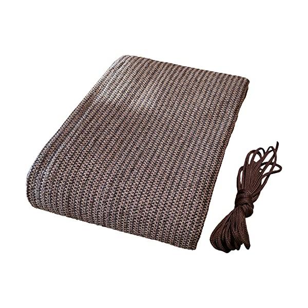 無地ブラウン/2×2.4m/THSS-2024・Size:2×2.4m・パッケージ個数:1・●厚さ(mm):約1(シート部)、4(ハトメ部)●色:ブラウン●長さ(m):2.4・●幅(m):2●遮光率(%):85●ハトメ内径:12mm・●UV...