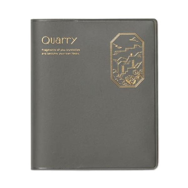 fragments logslate gray/-/GQL-03・Color:slate gray・パッケージ個数:1・【セット内容】本体×1(糸かがり製本/スピン1本つき)　PVCカバー×1・【サイズ】縦114mm×横97mm×厚み12m...