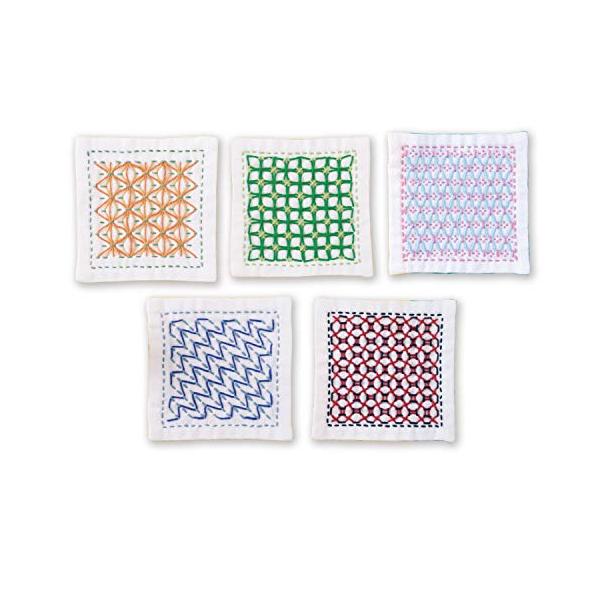 白い (Shiroi)/10cm x 10cm x 1cm/SK-378・パッケージ個数:1・セット内容:晒し木綿(綿100%)、刺し子糸(綿100%)、さしこ針、作り方説明書・用意するもの:縫い糸、縫い針、はさみ、アイロン、定規・(b)本...