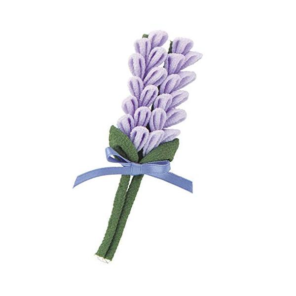 ラベンダーのブローチパープル/パープル/TZ10B・Color:パープルStyle:ラベンダーのブローチ・パッケージ個数:1・(b)本体サイズ :(/b)H10.5×W4×D1cm