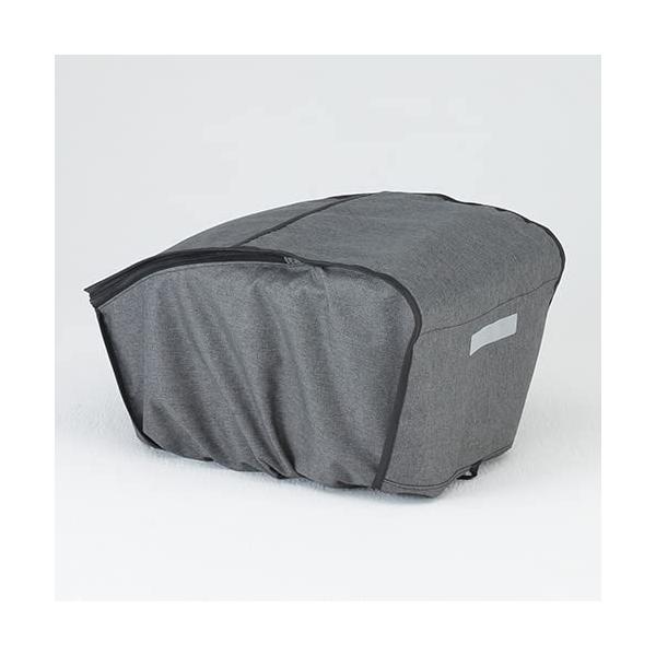 後ろカゴグレー/汎用/Q5K-YSK-051-T19・電動アシスト自転車PAS用 バスケットカバー・PAS用リヤバスケットに対応。ひったくりや荷物の飛び出しを防ぎます。・丈夫なヘザーブラック色の厚手+安心の耐水性生地採用。・ファスナー式の開...