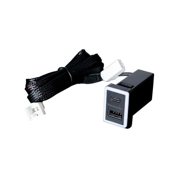 -/-/USB-02・パッケージ個数:1・純正スイッチホールカバーにフィット・PD3.0、QC3.0対応・インジケータ機能・カプラーオン取り付け