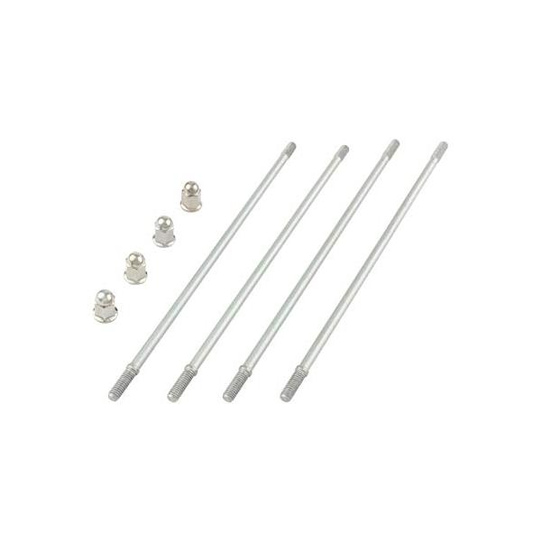 シルバー/M6/920616・CD90/カブ90 12V車・3mmロング・6x198mm 2個・6x206mm 2個・ナット 4個