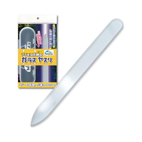 クリアー/-/GF-1・パッケージ個数:1・ホビー用ツール・ガラスヤスリを模型用にブラッシュアップ・サイズ:90×9×3mm・素材:ナノガラス・切削性能:約400-600番相当 / 研磨性能:約2000番相当