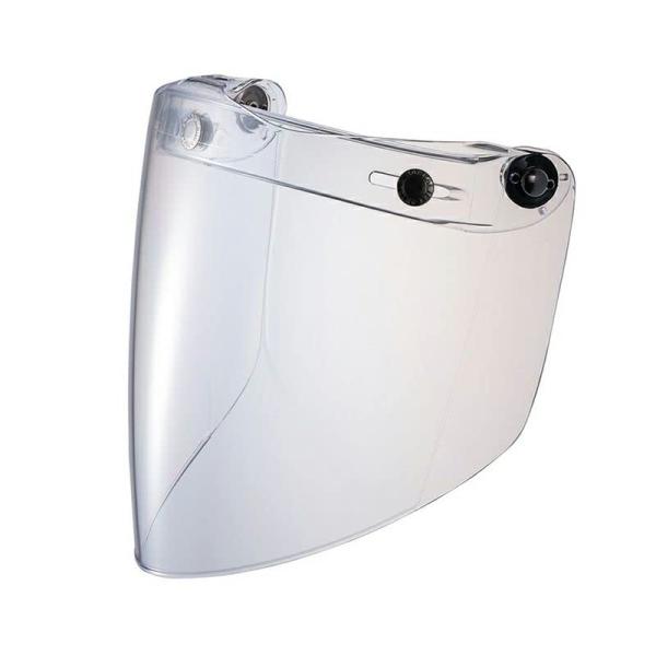 バイク用ヘルメットシールドクリアー(NE06)/横×縦:23×20(cm)(最長部の直線距離)/-・パッケージ個数:1・【特徴1】NAZ-201などの3点ホック付きのシールドに対応・【特徴2】UV（紫外線）カット加工・【特徴3】プロテクトラ...