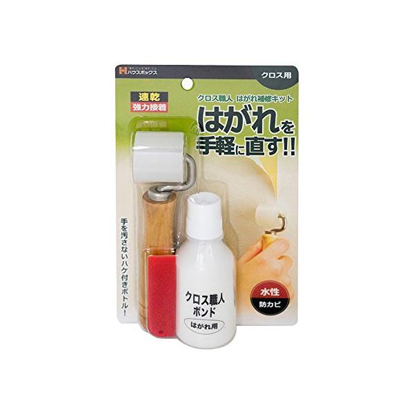 キットホワイト/-/はがれ補修キット・Model:はがれ補修キット・パッケージ個数:1・セット内容:・ローラー・ボンド 50ml・ボンド成分:エチレン酢酸ビニール樹脂、水、防カビ剤、防腐剤等・ローラー素材:木材、ナイロン樹脂等・刷毛付きボン...